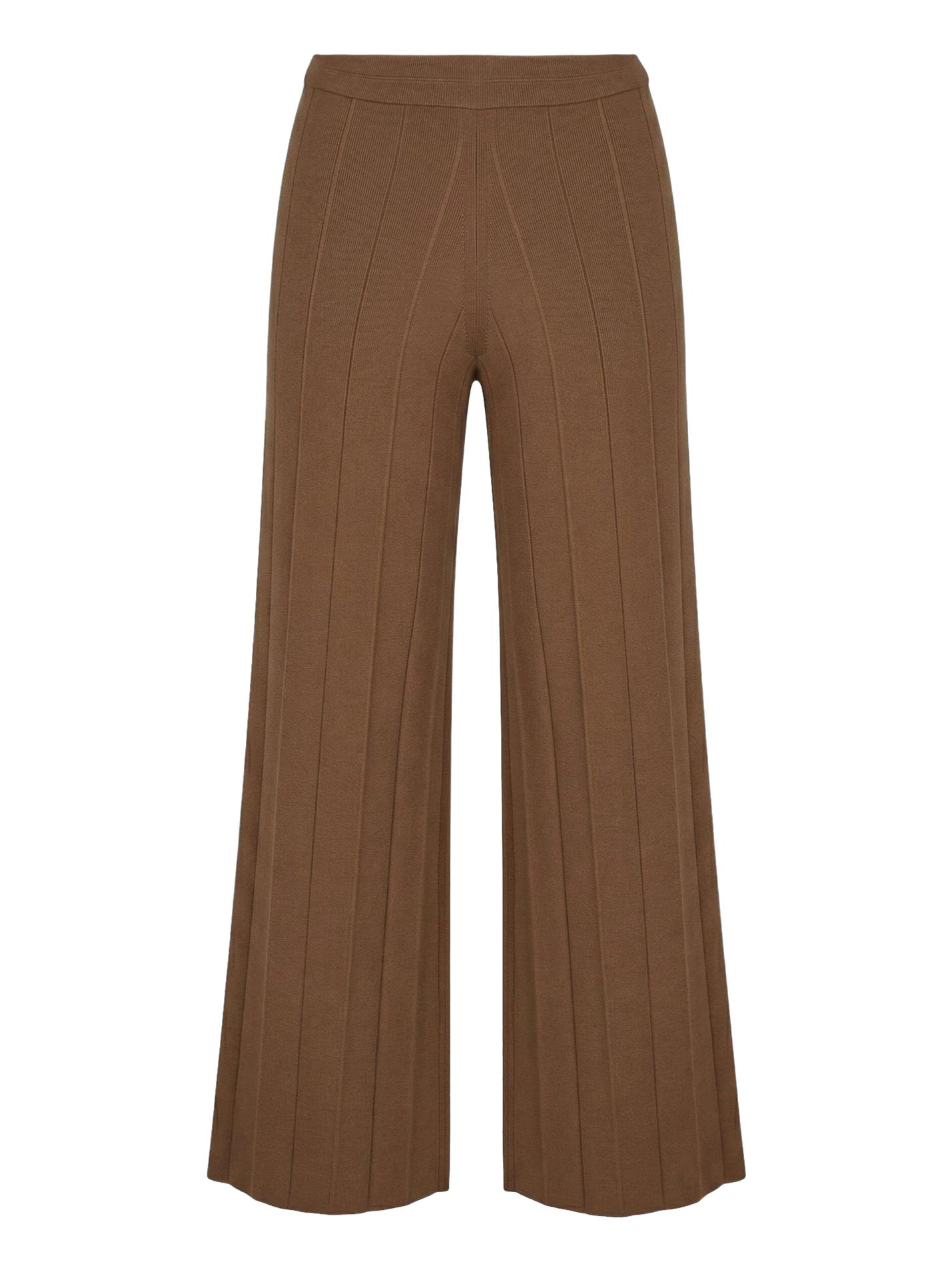 MAX MARA MAX MARA Ribbed Knit Wide-Leg Trousers
